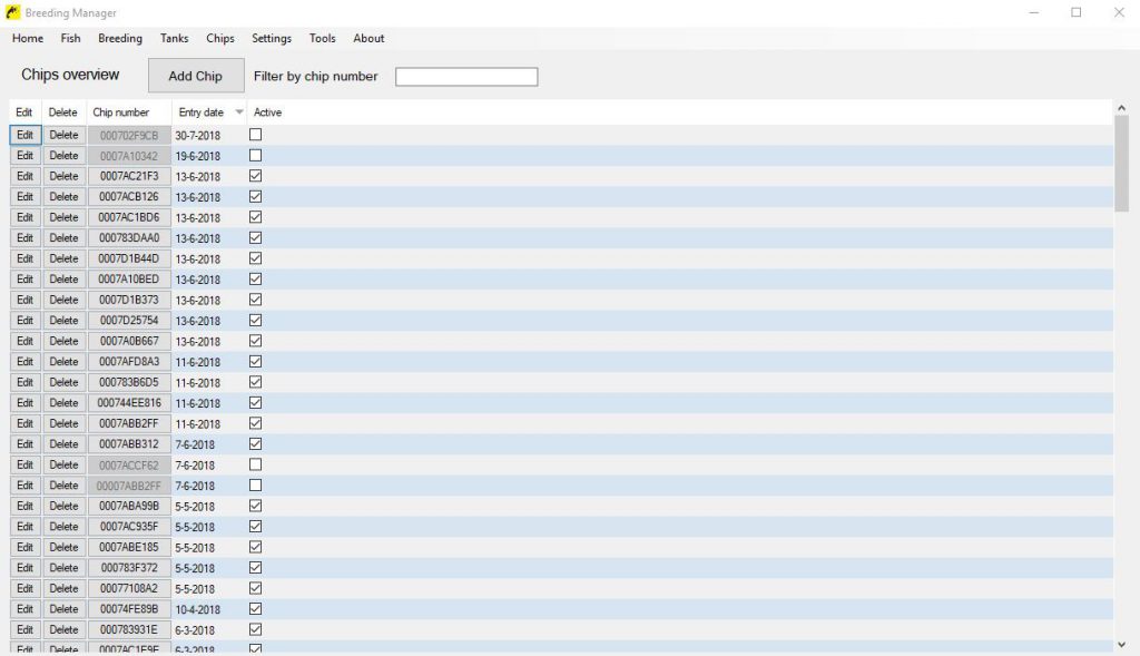 Catfish breeding manager software - Aquaculture ID