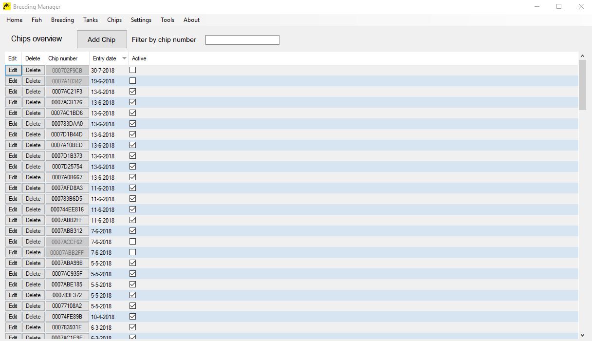 Catfish breeding manager software - Aquaculture ID