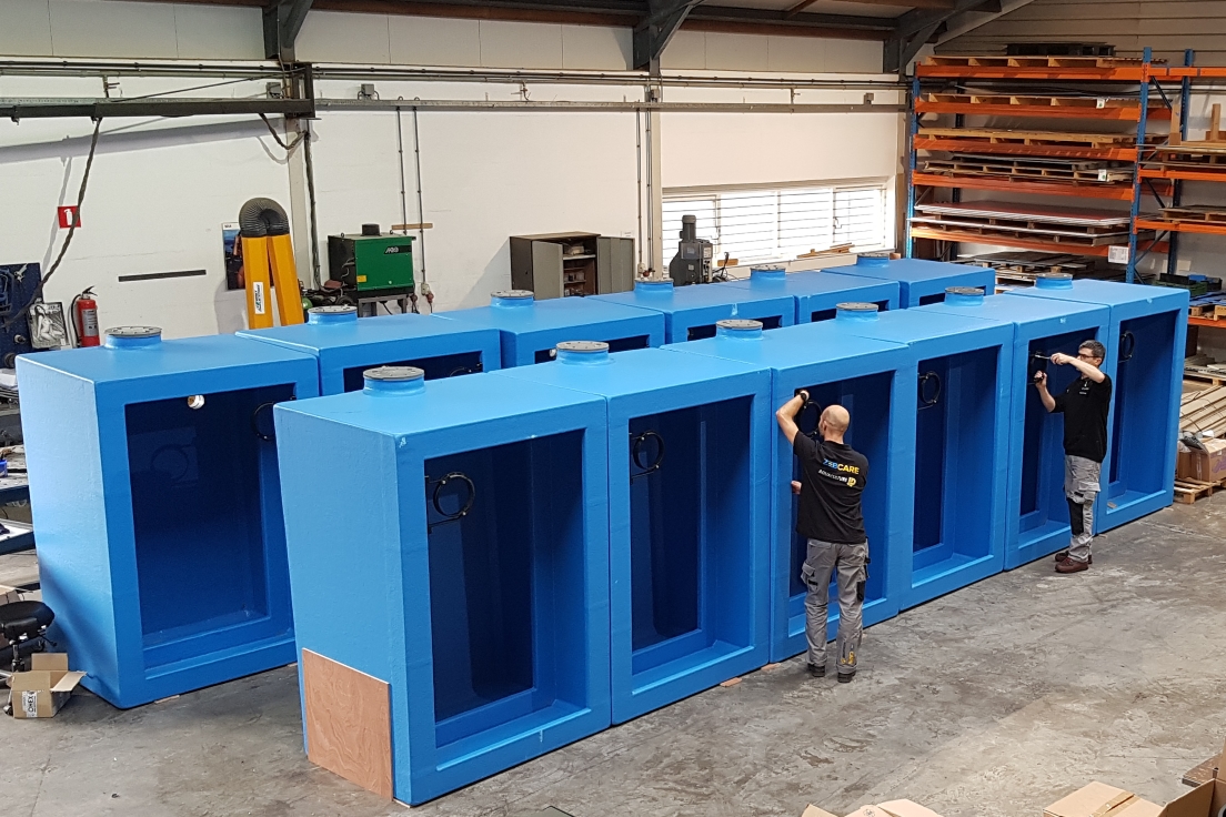 Finalizing fish tanks of RAS Juvenile system - Aquaculture ID